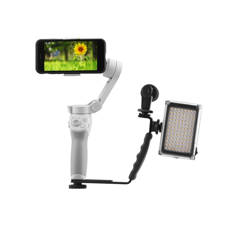 L-Shaped Angle 2 Shoe Flash Bracket DV Tray Dual S... – Grandado