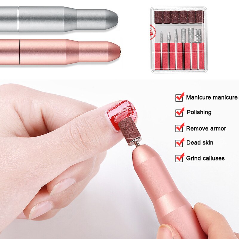 USB Nail Polisher Electric Nail Drill Machine Poli... – Grandado