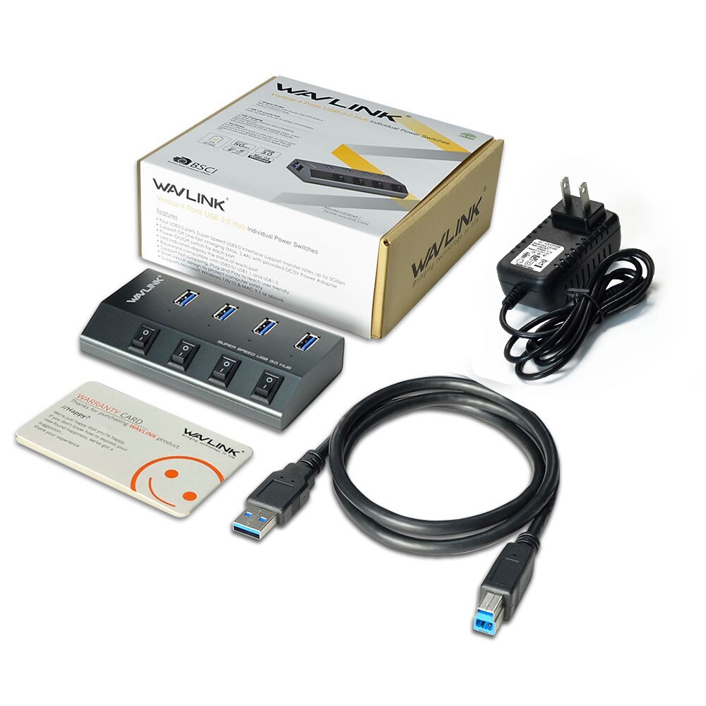 Wavlink USB Hub 3.0 High Speed 4/7 Ports Micro USB... – Vicedeal