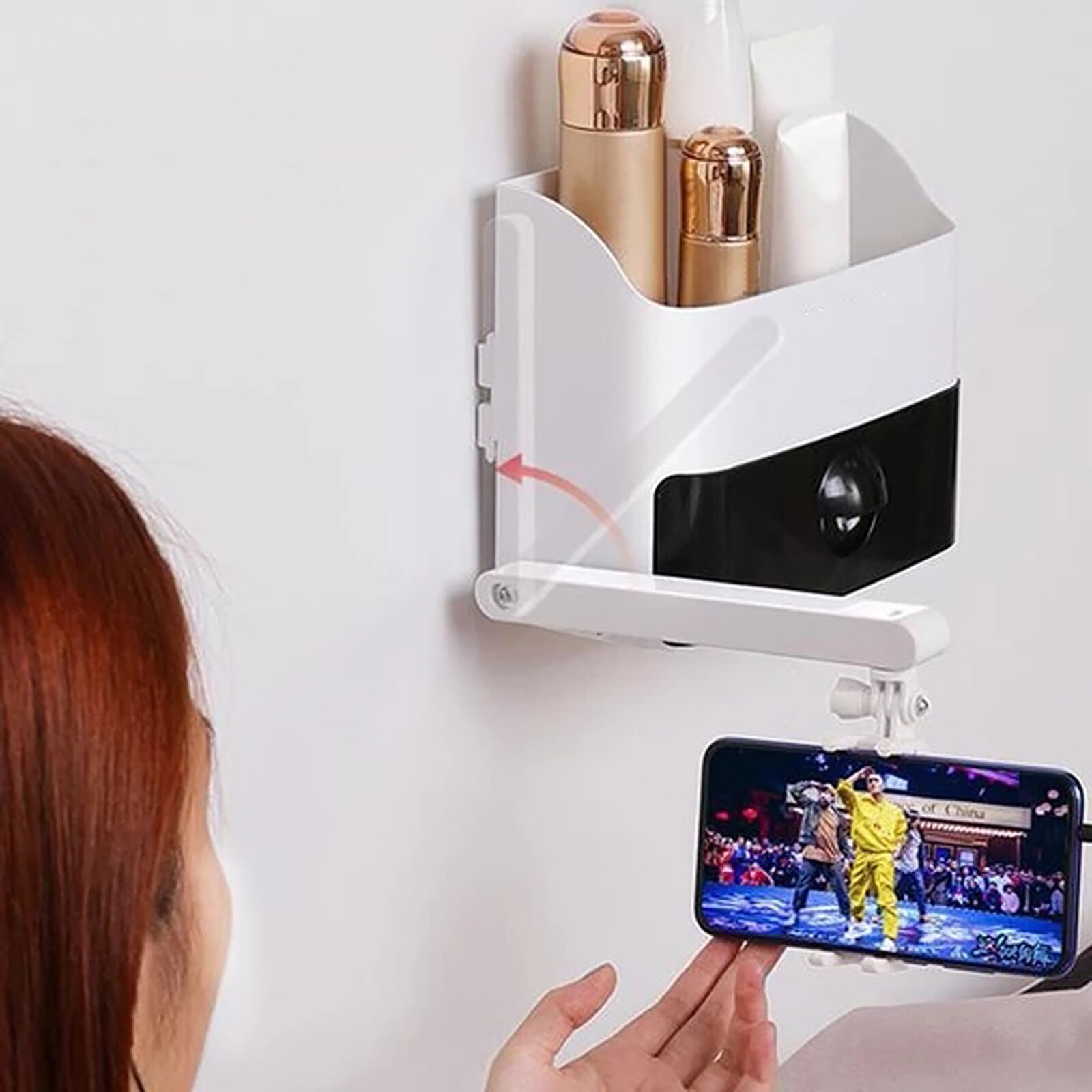 Muur Multifunctionele Nachtkastje Opruimen Rek Opb... – Grandado