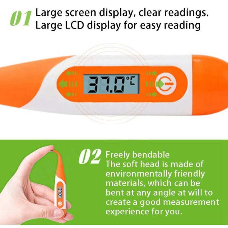 Temporal Thermometer Adult Children Baby Digital L... – Grandado