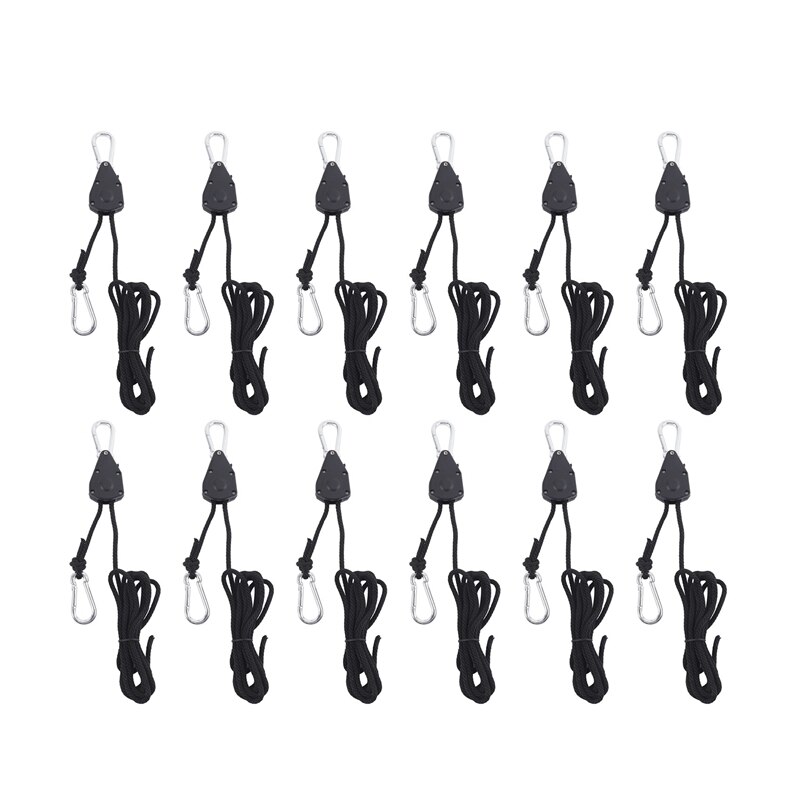6-Pair 1/8 Inch Adjustable Rope Clip Hanger With R... – Vicedeal