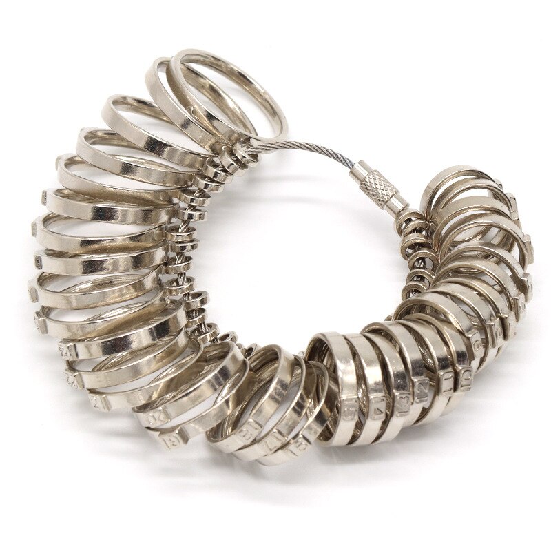 URANN Metal Alloy Ring Size Gauges Set Measuring R... – Grandado