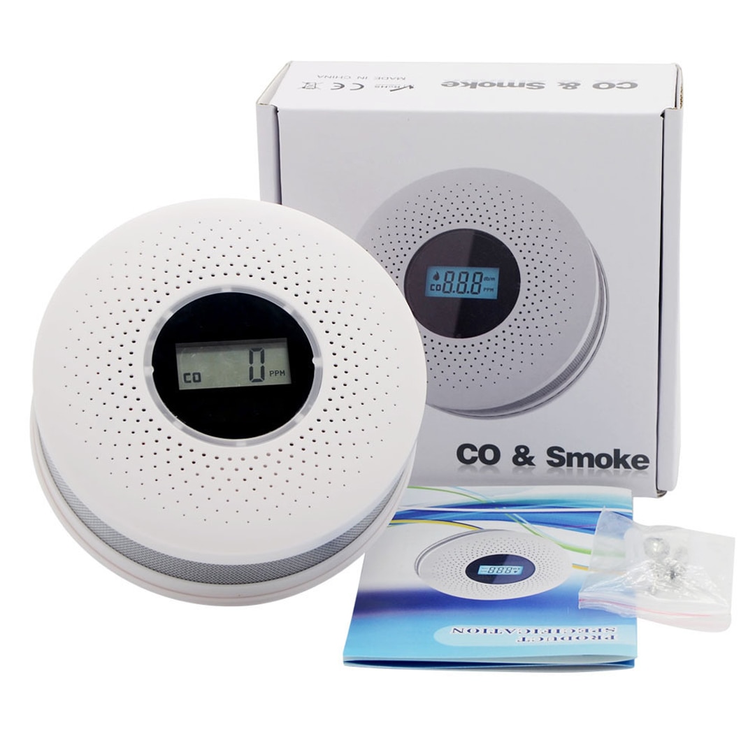 2 In 1 CO Carbon & Smoke Detector Monoxide Gas War... – Grandado