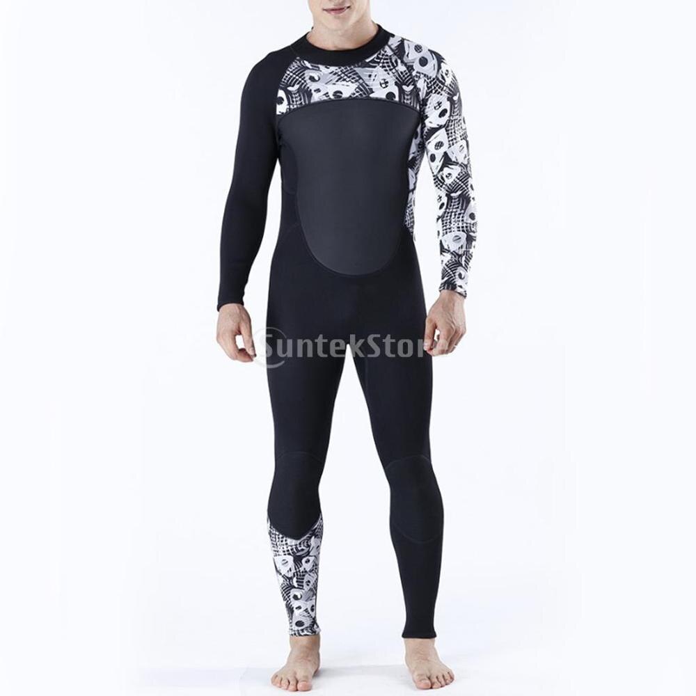 3mm Neoprene Diving Wetsuit Men's Full Body Wet Su... – Grandado