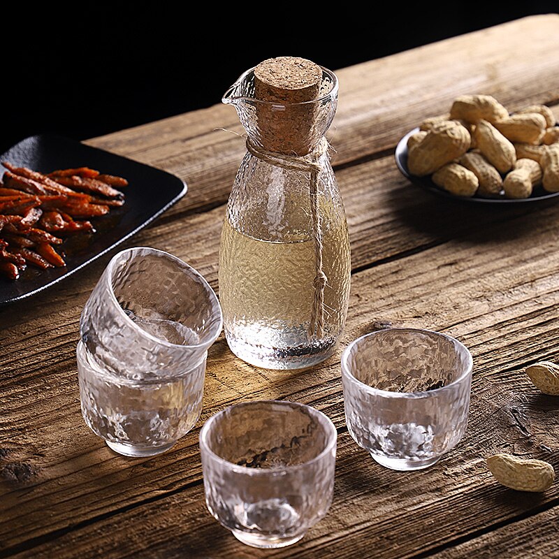 Transparent Glass Hip Flask Japanese Sake Bottle A... – Grandado