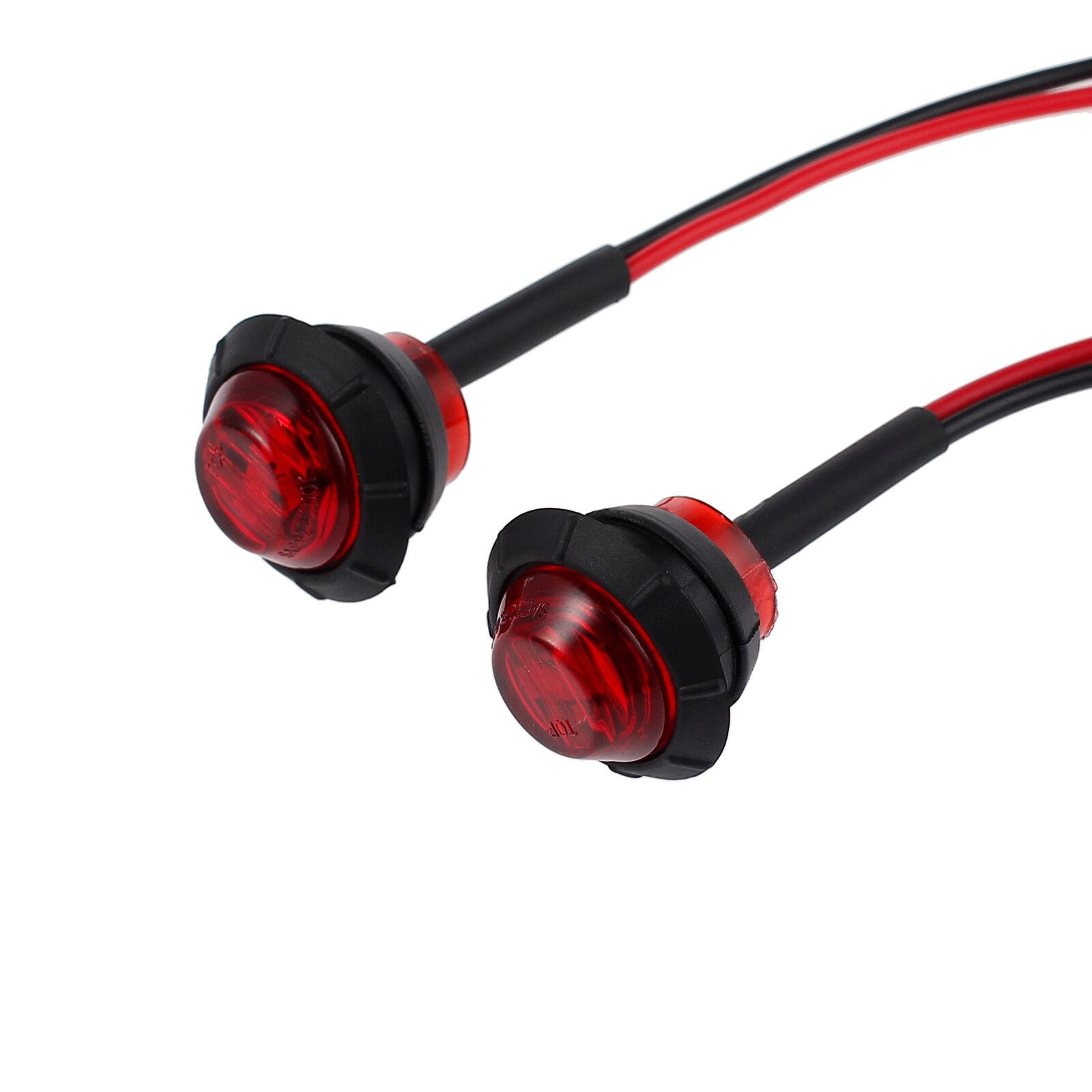 Justech 4X12 V Rood 3 Led Side Marker Licht Contro... – Grandado