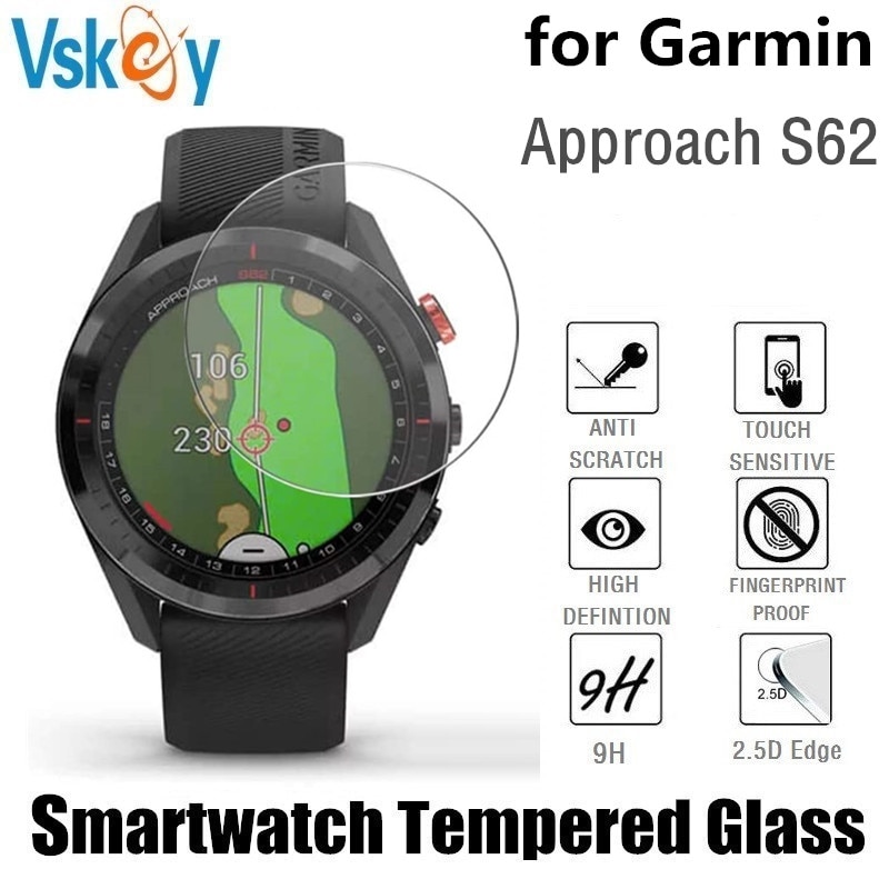 Vskey 10Pcs Gehard Glas Voor Garmin Aanpak S62 Ron... – Grandado