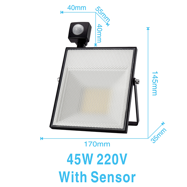 LED Motion Sensor Schijnwerper 15W 30W 45W 60W AC2... – Vicedeal