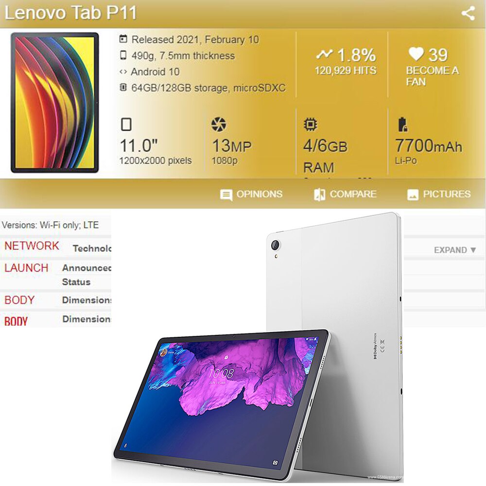 Protector de pantalla suave PET para Lenovo Tab P1... – Grandado