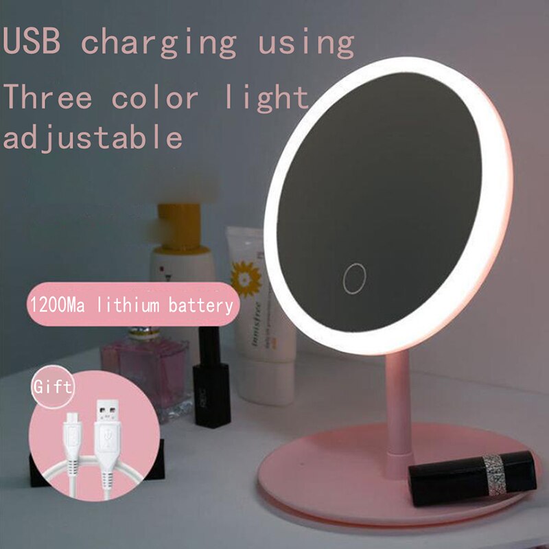 Intelligent Makeup Mirror Desktop Led Light Mirror... – Grandado