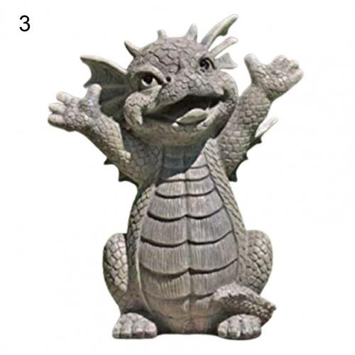 Hars Tuin Standbeeld Model Duurzaam Dragon Vorm Br... – Grandado
