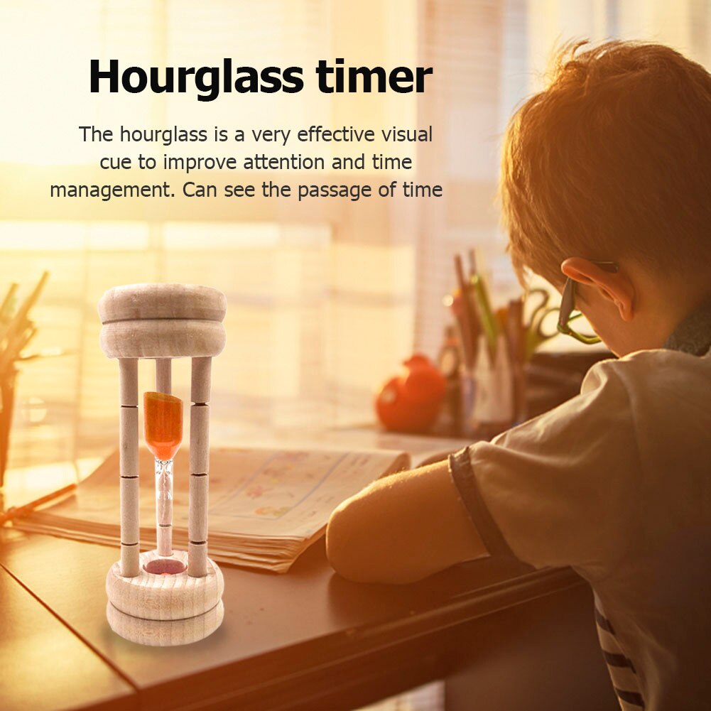 3 Minutes Wooden Frame Hourglass Timer Hourglass K... – Grandado
