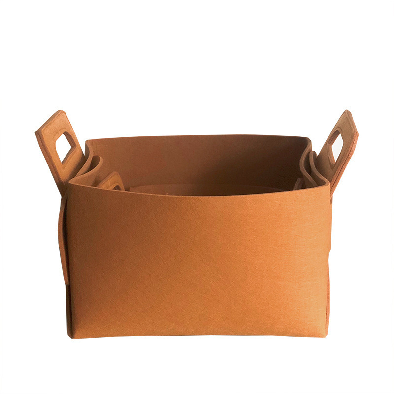 Foldable Laundry Basket Felt Storage Basket Non-wo... – Grandado