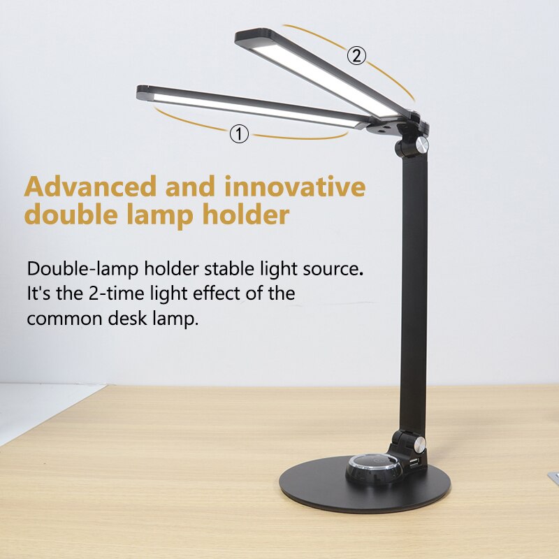 LAOPAO, lámpara Led de escritorio de 10W a la con lámpara Dual RA>95 ...