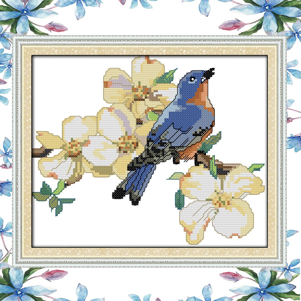 NKF Pretty bird animal style needle craft cross st... – Grandado