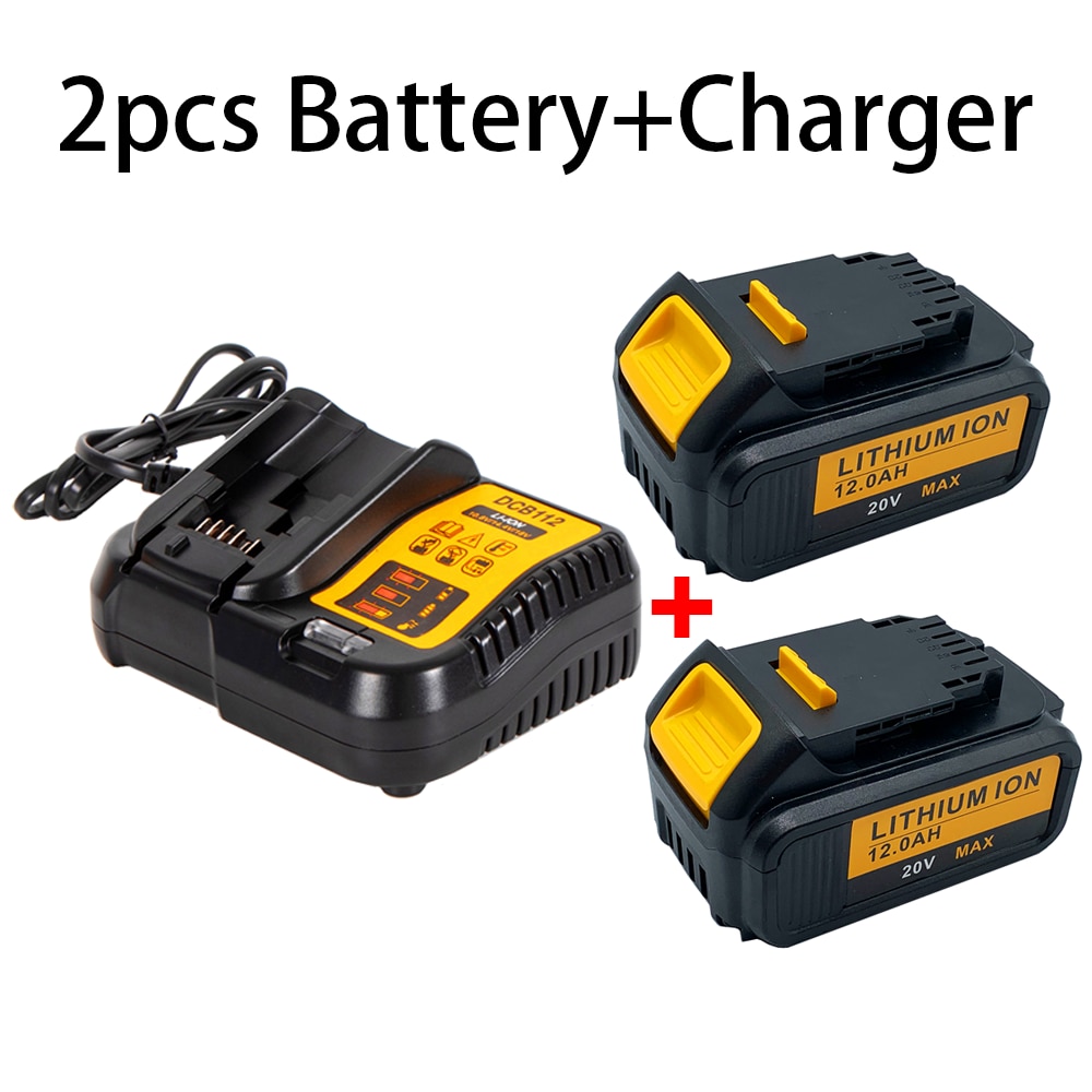 Original 20V 12000mah for Dewalt DCB200 Rechargeab... – Grandado