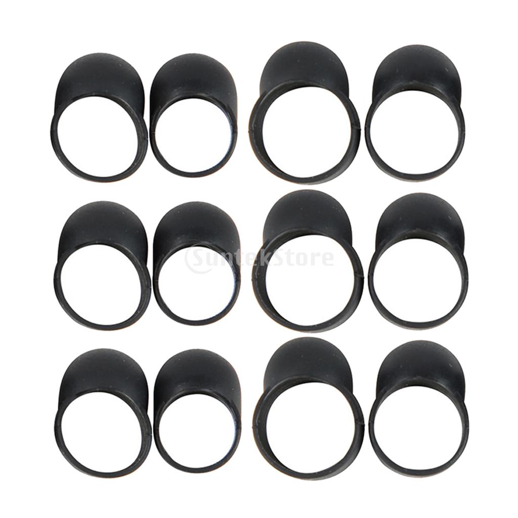 12 Stuks Hand Pan Tong Drum Zwart Vinger Mouwen Vi... – Grandado