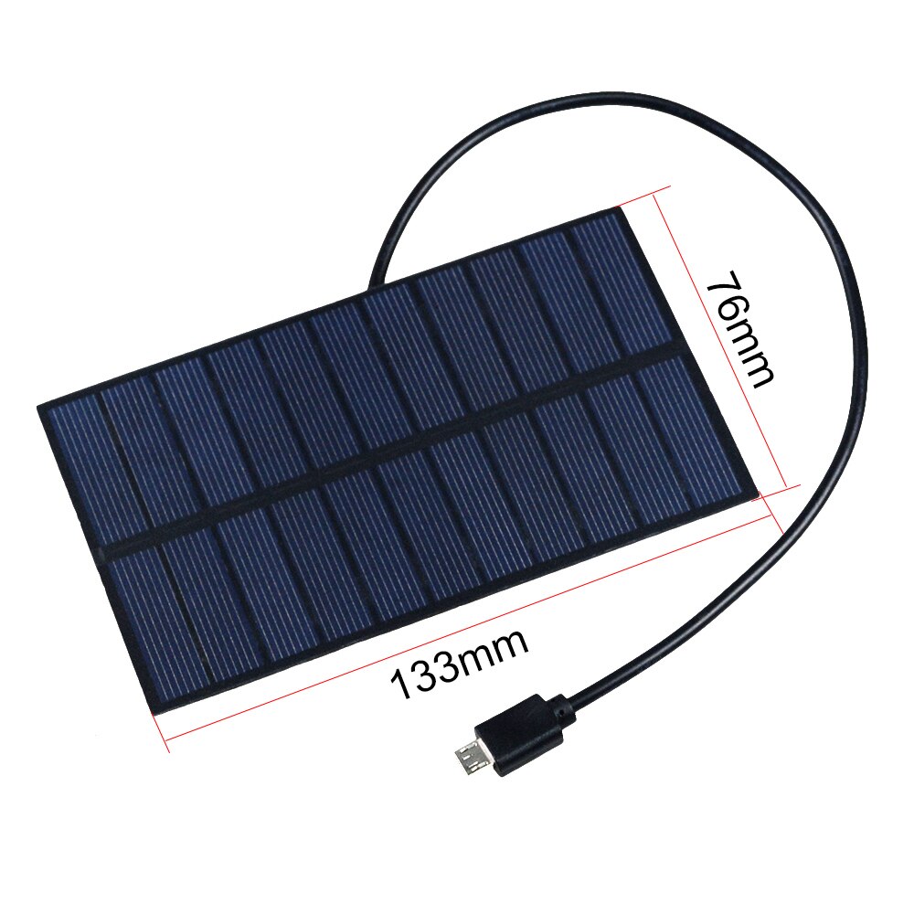 Solar Battery Charger 1.65W 5.5V Output Mannelijk ... – Vicedeal