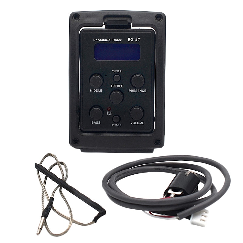EQ-4T 4 Band Pickup EQ Preamp with Tuner for Acous... – Grandado