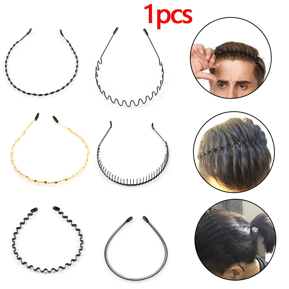 Mode Unisex Haarband Metalen Zwaaide Stijl Sport Z... – Grandado