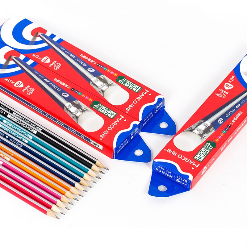 Marco 9001E-Juego de lápices con goma para niños, ... – Grandado