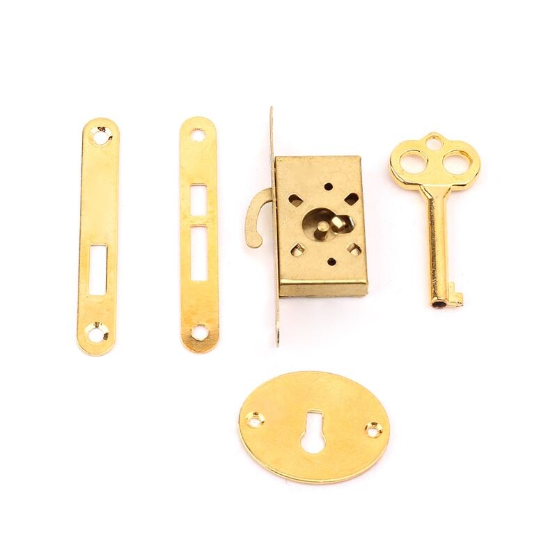 1Set Gold Lock Drawer Cabinet Wardrobe Cupboard Do... – Vicedeal