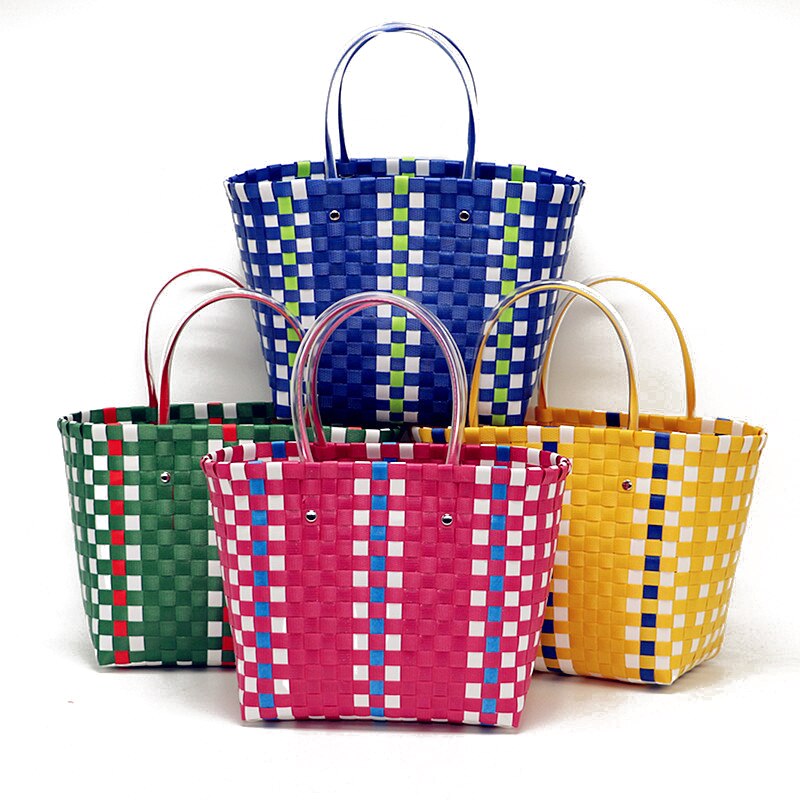 Wicker Basket Top-handle Bags Women Straw Rattan W... – Grandado