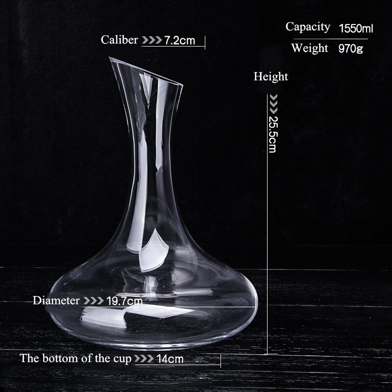 Glass Wine Decanters Bevel Spout Wine Aerator Cont... – Grandado