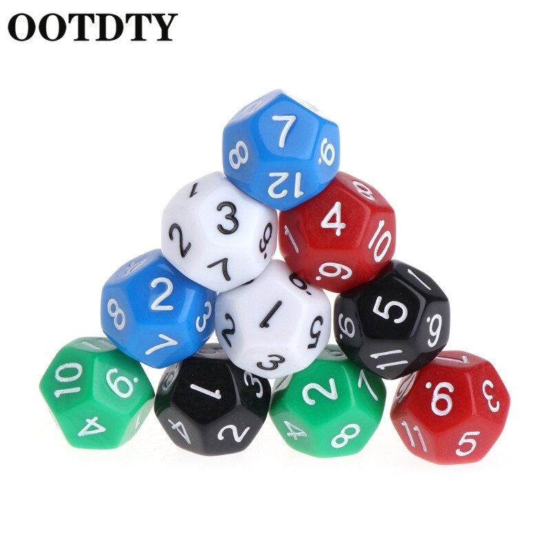 OOTDTY 10pcs Multicolor D&D Game Accessorie 12 Sid... – Vicedeal
