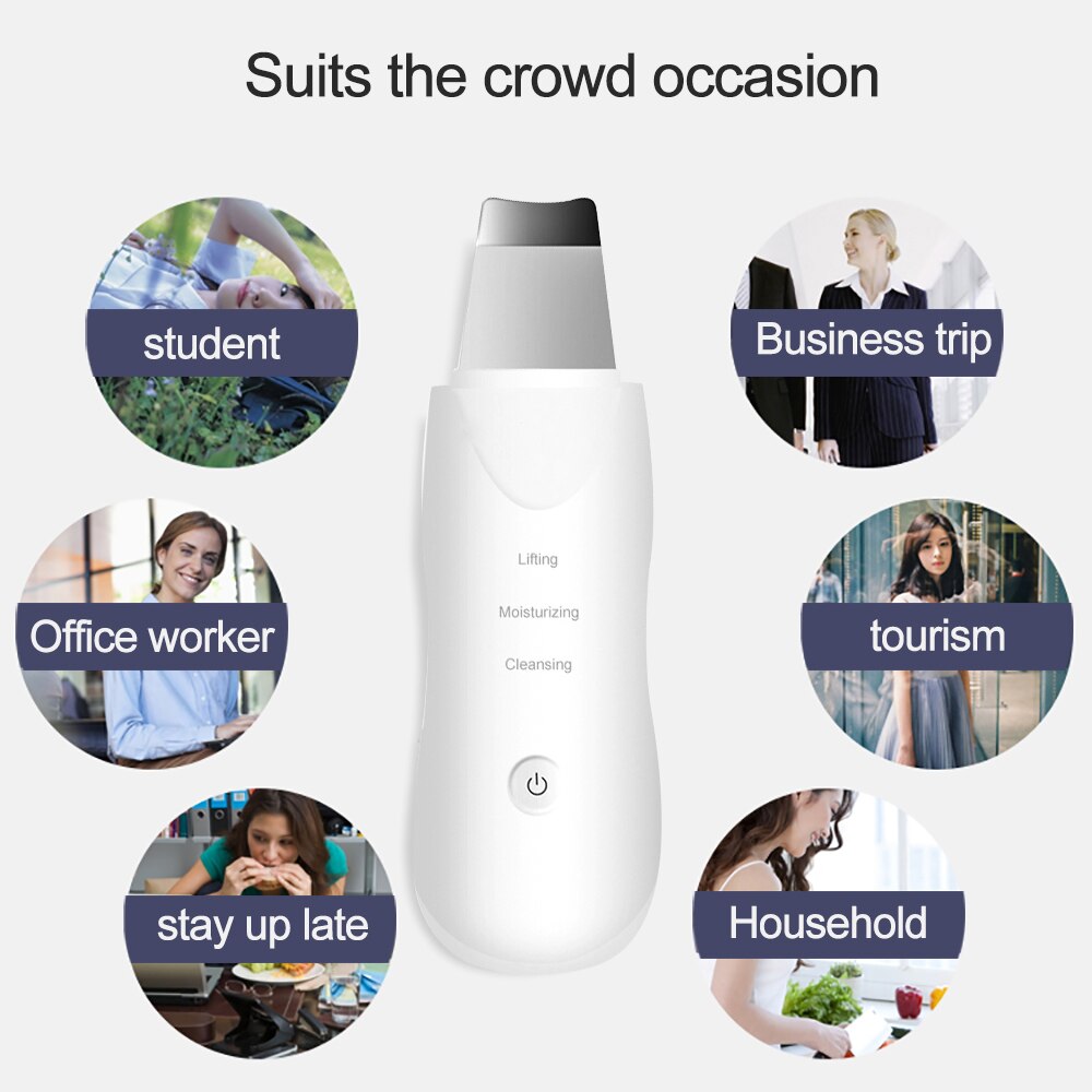 Blackhead Removal Skin Scrubber Ion Vibration Acne... – Grandado