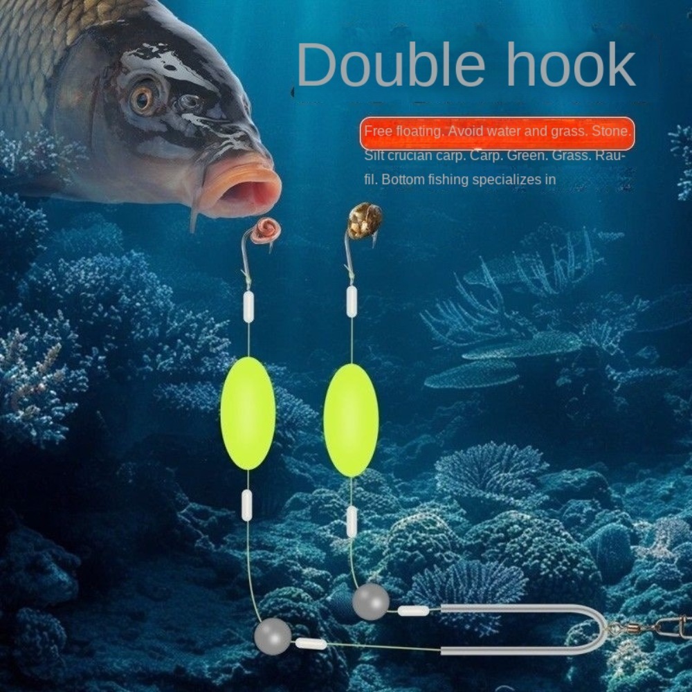 1pc double hook Fishing Hair Rigs hook suspension ... – Grandado