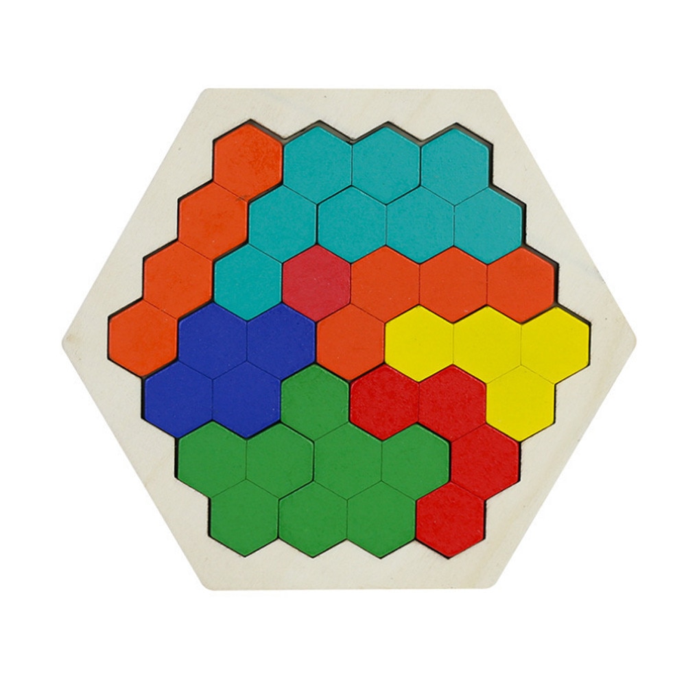 Hout Puzzels Iq Zeshoek Puzzel Honingraat Vorm Tan... – Grandado