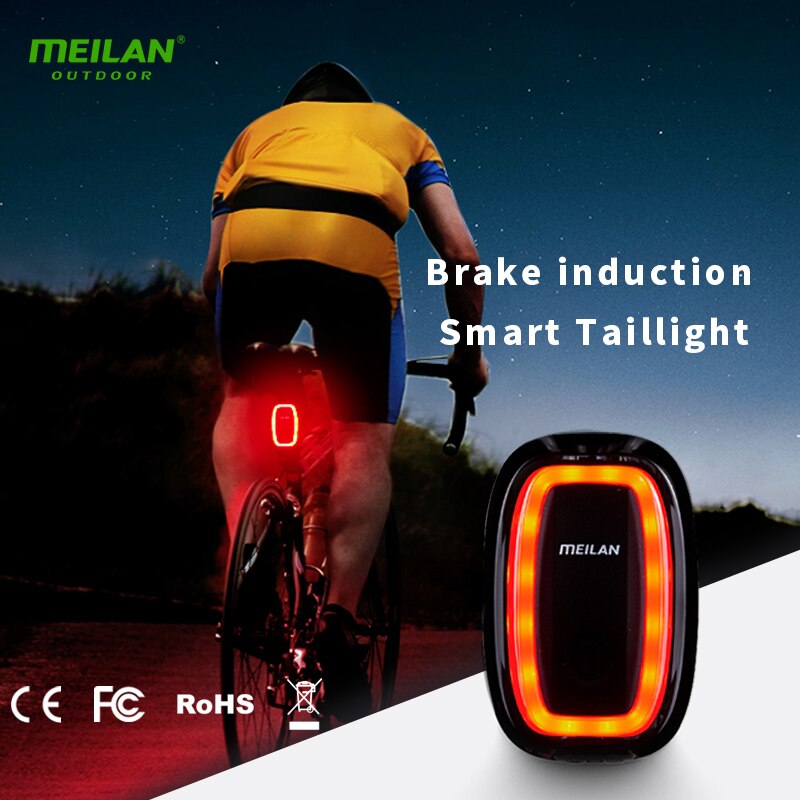 MEILAN X6 Smart Bicycle Taillight Rear bike light ... – Grandado