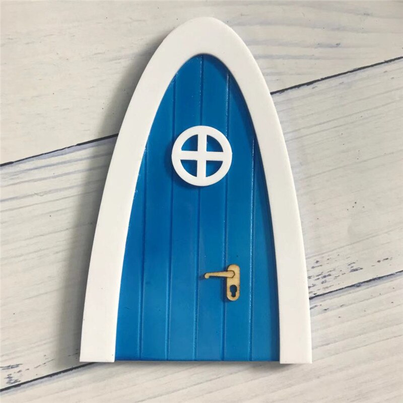 Hand Made lake blue Fairy door great for girls roo... – Grandado