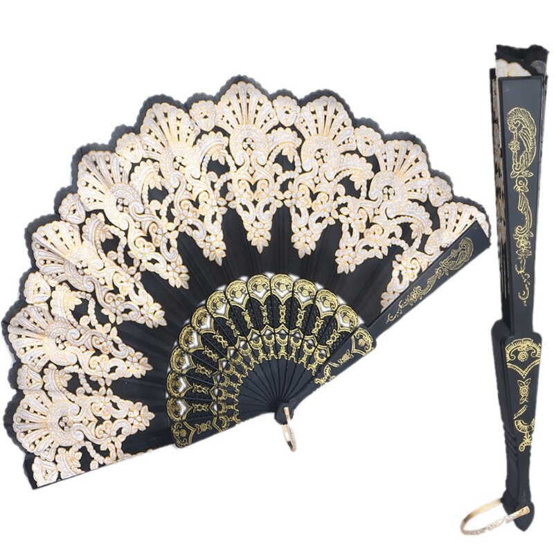 Spanish Style Folding Fan Luxury Ladies Wedding Pa... – Vicedeal