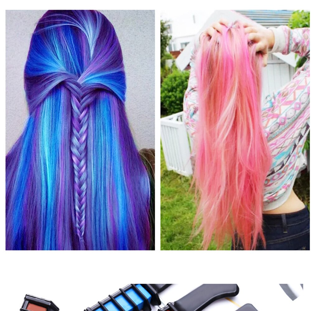 Temporary Pro Hair Dye 6/10 Colors Mini Hair Chalk... – Grandado