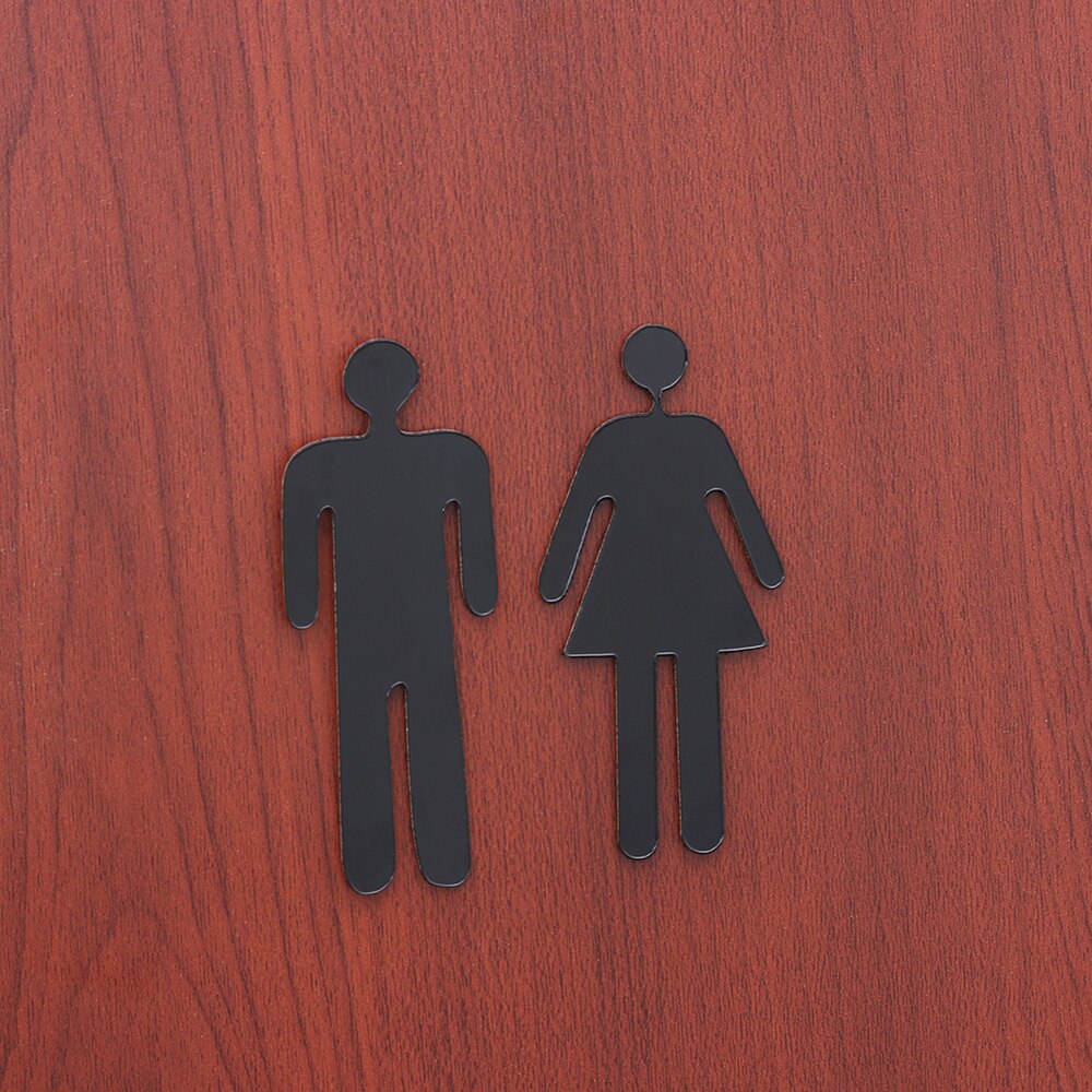 1Set WC Toilet Entrance Sign Door Stickers For Pub... – Grandado