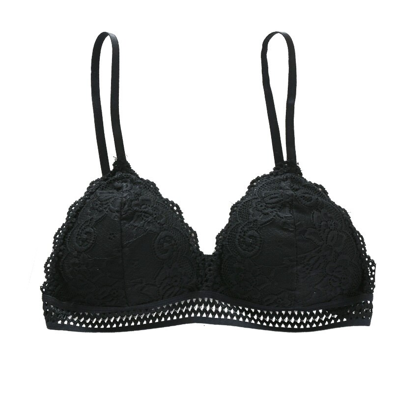 Sexy Deep v Lace Underwear Female Thin Section Bra... – Grandado