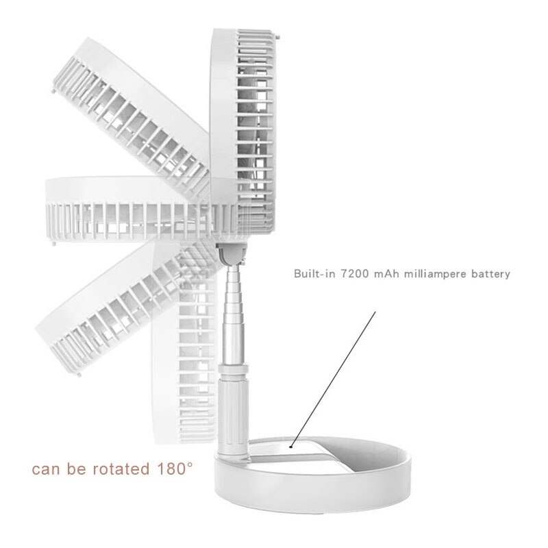 Portable Usb Charging Fan Telescopic Folding Fans ... – Grandado