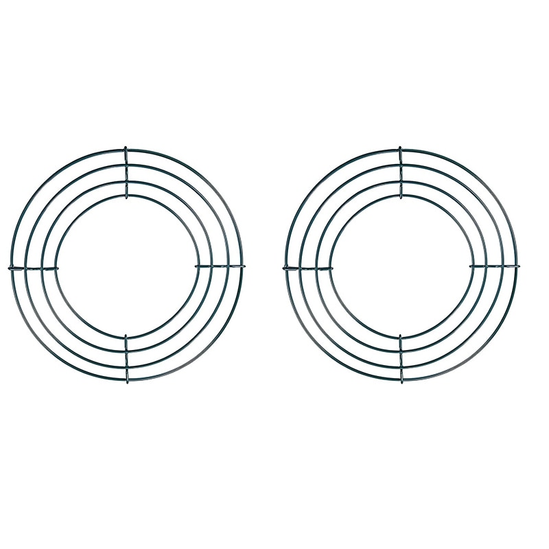 2 Pack Wire Wreath Frame Wire Wreath Making Rings ... – Vicedeal