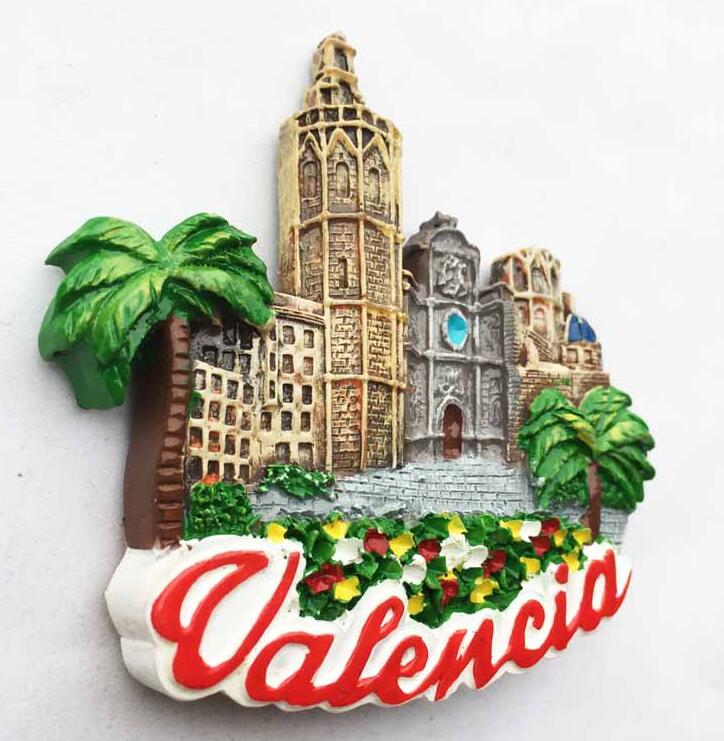 Valencia Cathedral 3D Fridge Magnet Travel Souveni... – Grandado