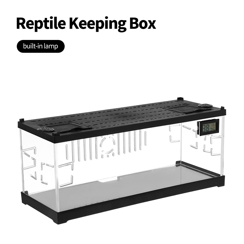Acrylic Reptile Box Small Lighting Heating Escape-... – Grandado