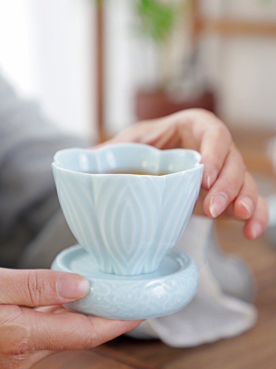 Reliëf Thee Kopje Thee Cup Zen Kung Fu Thee Cup Ke... – Vicedeal