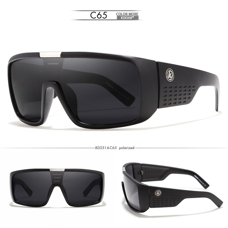 KDEAM Bold Shield Mannen Zonnebril Gepolariseerde ... – Vicedeal