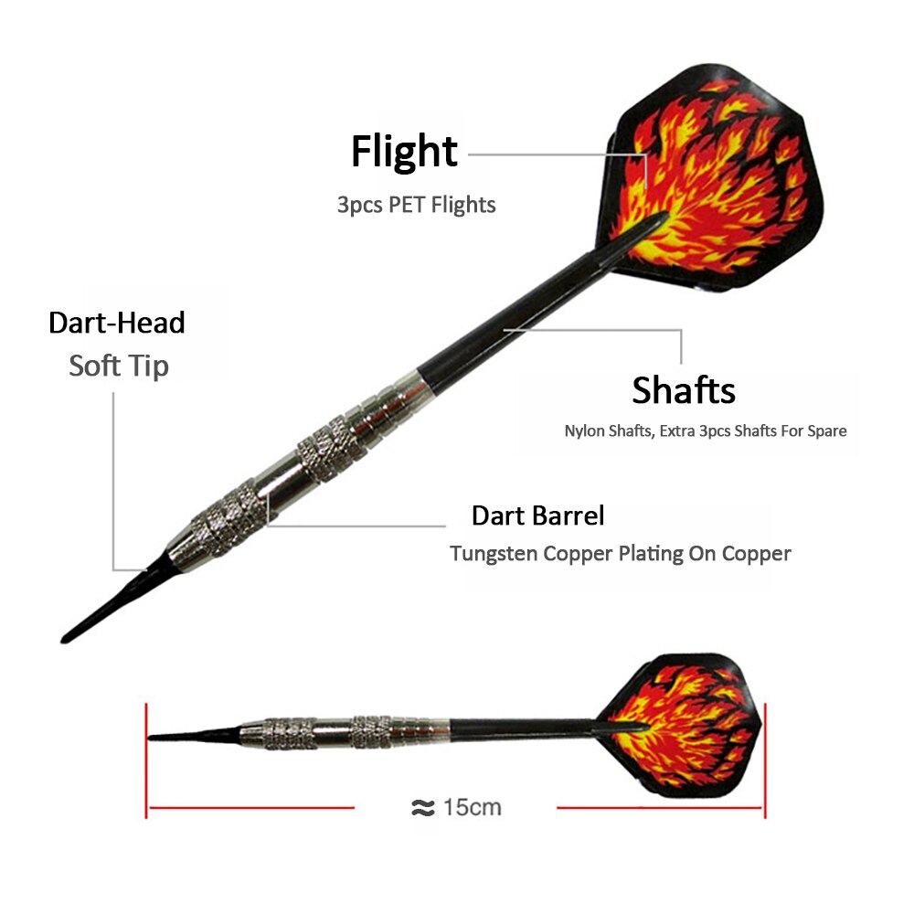 WIN.MAX Darts Flights Set 22/24g Steel 16/18g Soft... – Vicedeal