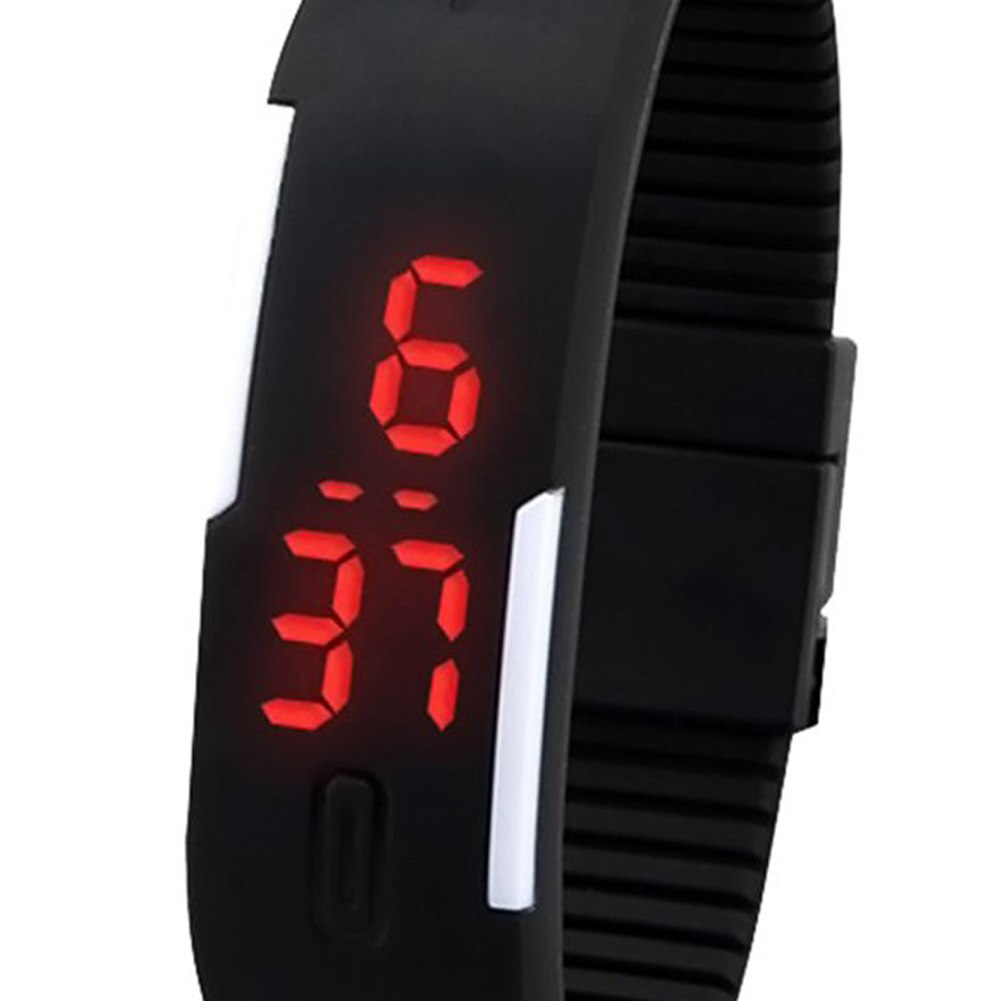 YCYSMen's Women's Silicone Red LED Touch Digital W... – Grandado