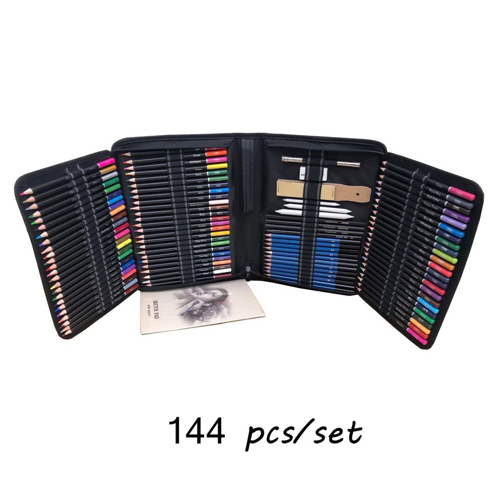 144PCS Color Pencil and Sketch Pencils Set for Dra... – Vicedeal
