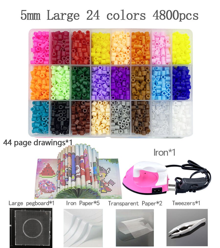 5mm Perler Kit Hama beads Whole with Pegboard and ... – Grandado