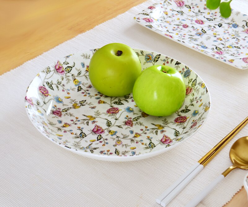 10 inch, real bone china deep service plate, porce... – Vicedeal